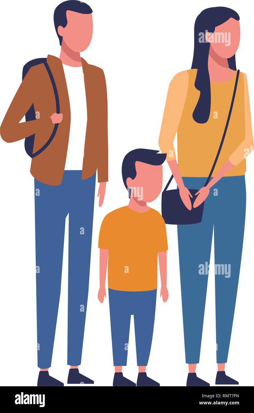 Family and kids cartoon Stock Vector Image & Art - Alamy