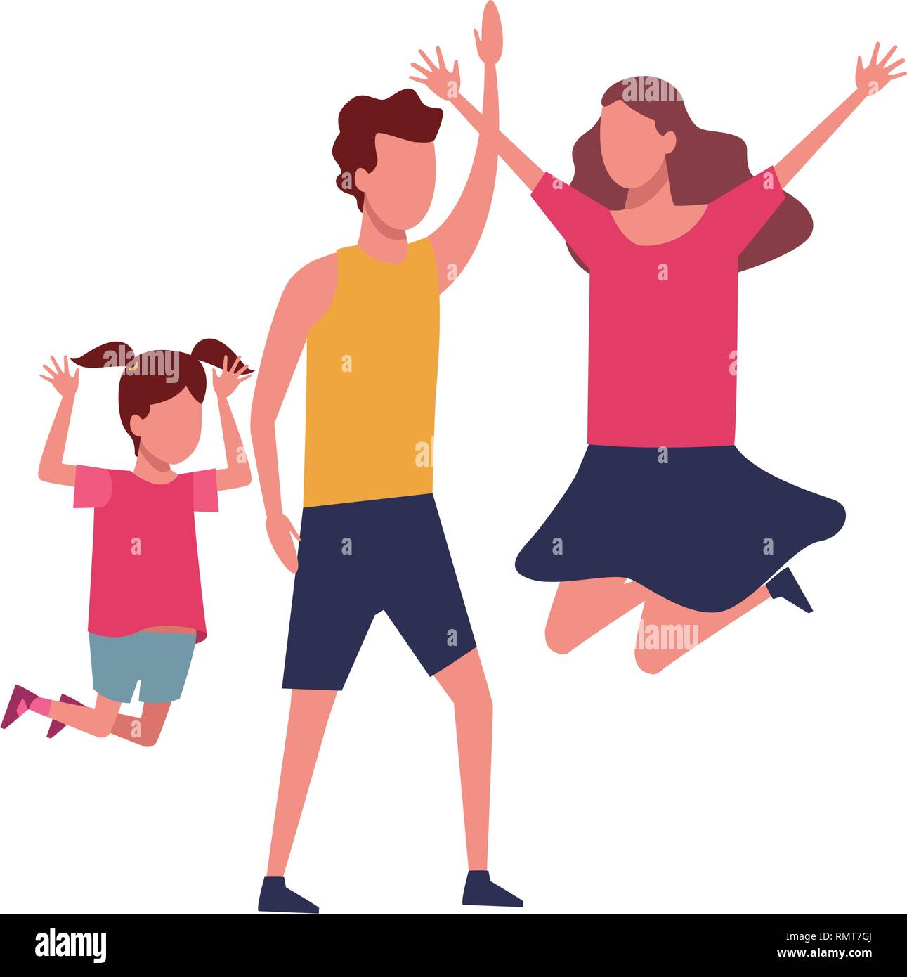 Family and kids cartoon Stock Vector Image & Art - Alamy