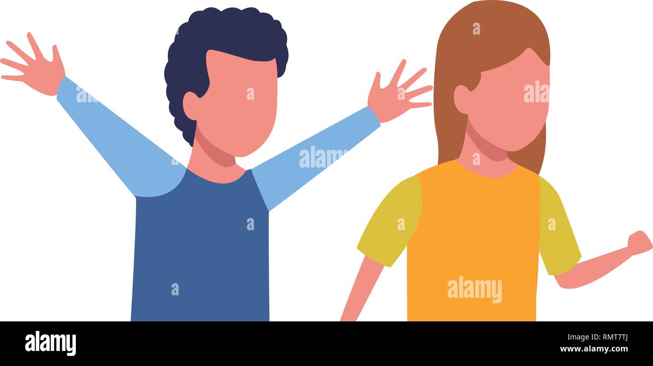 Kids playing cartoons Stock Vector Image & Art - Alamy