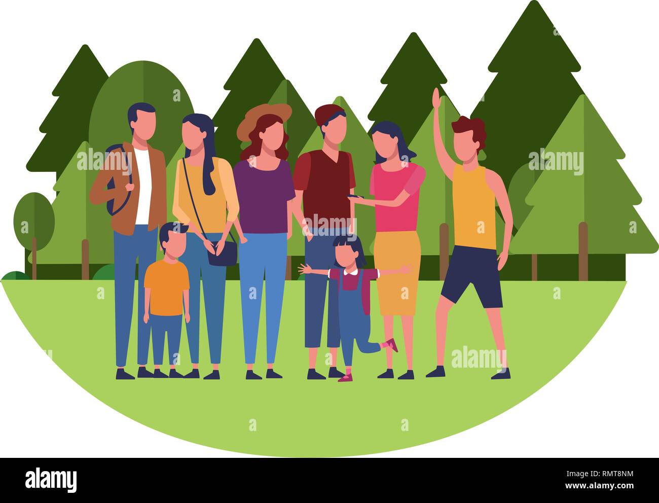 Family and kids cartoon Stock Vector Image & Art - Alamy