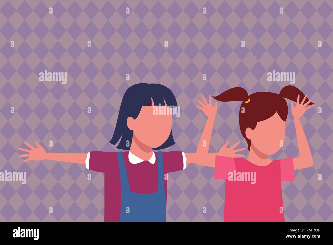 Kids playing cartoons Stock Vector Image & Art - Alamy