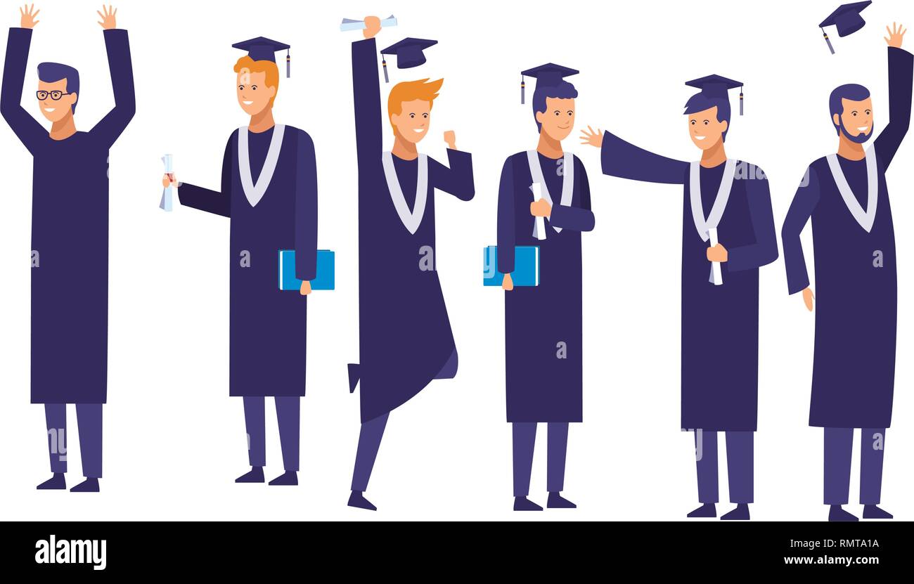 graduation ceremony people Stock Vector Image & Art - Alamy