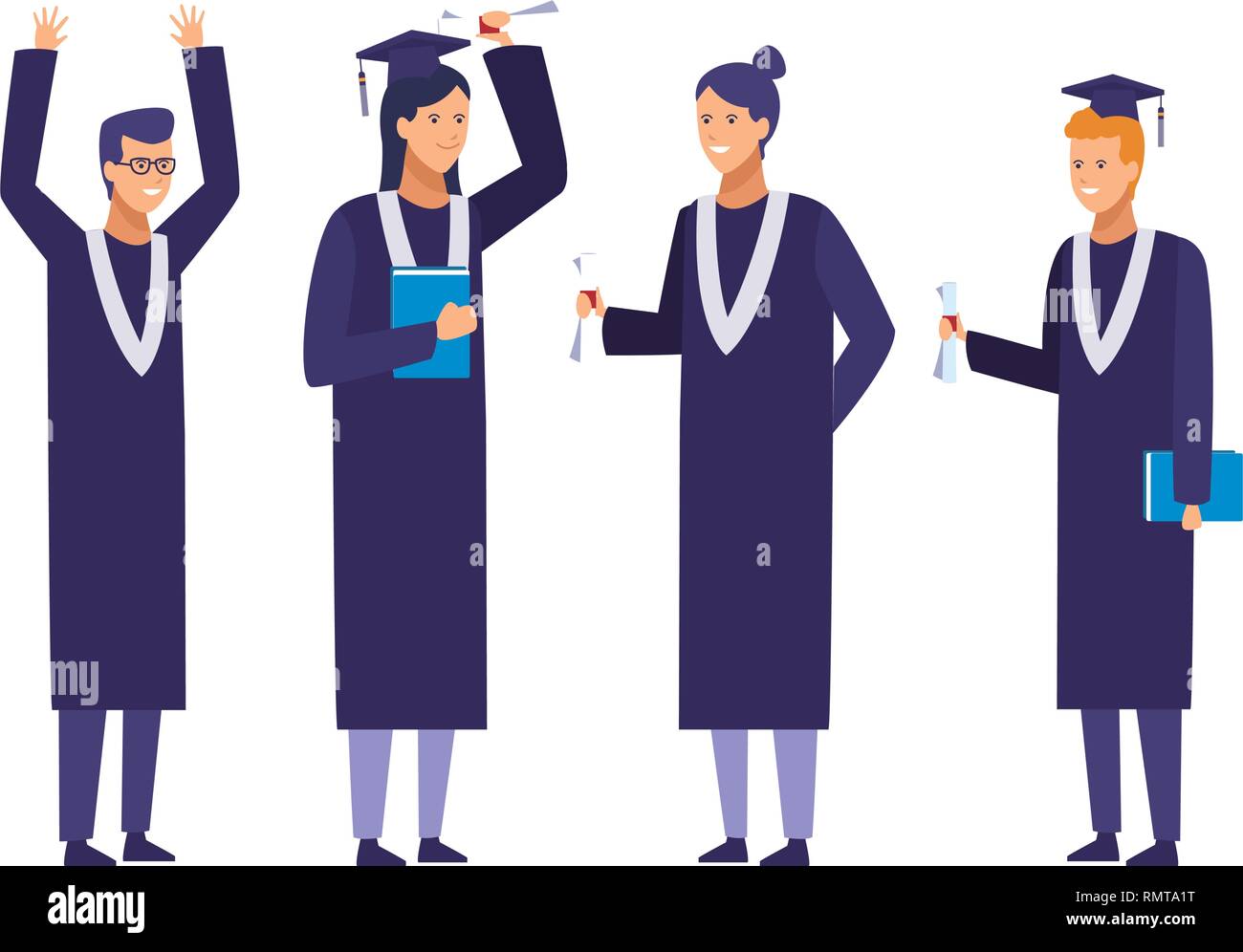graduation ceremony people Stock Vector Image & Art - Alamy