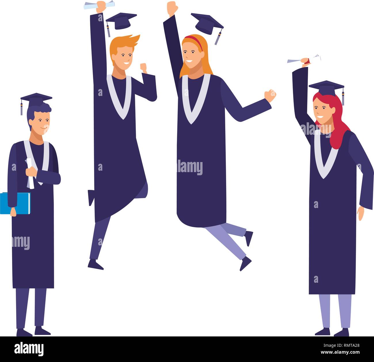 graduation ceremony people Stock Vector Image & Art - Alamy