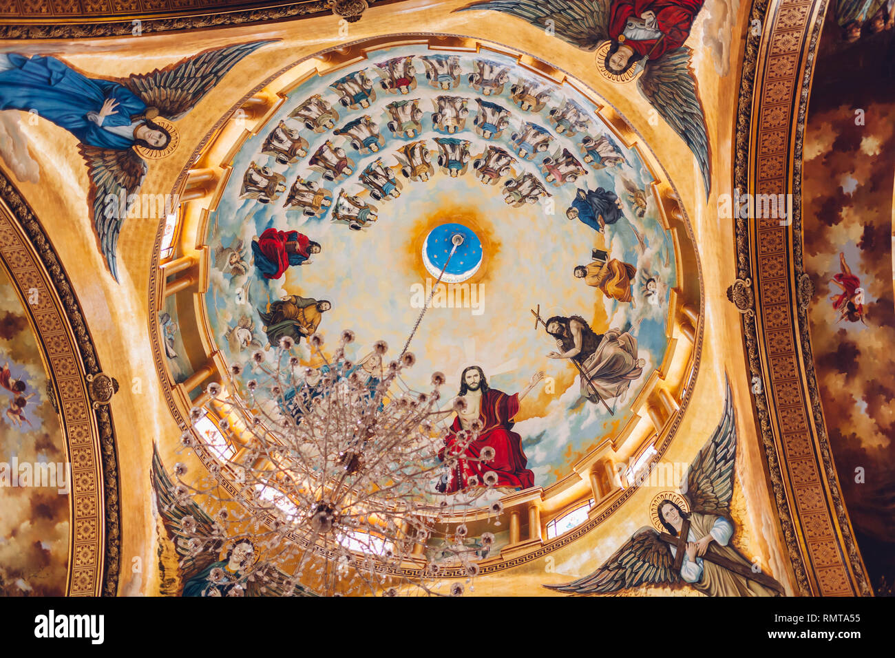 January 27, 2019 - Egypt, Sharm El-Sheikh Christian Coptic Church. Dome ...