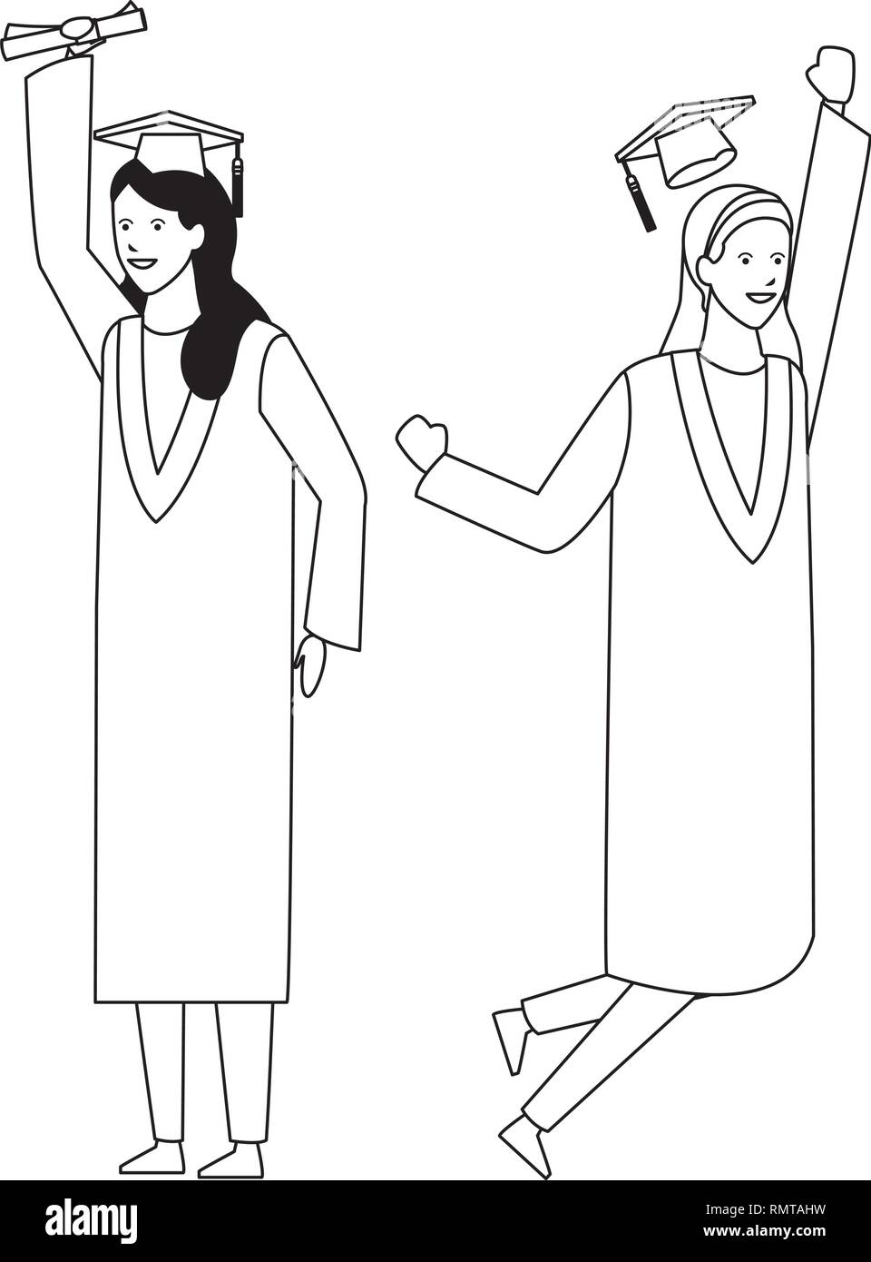 Students graduation ceremony Stock Vector Image & Art - Alamy