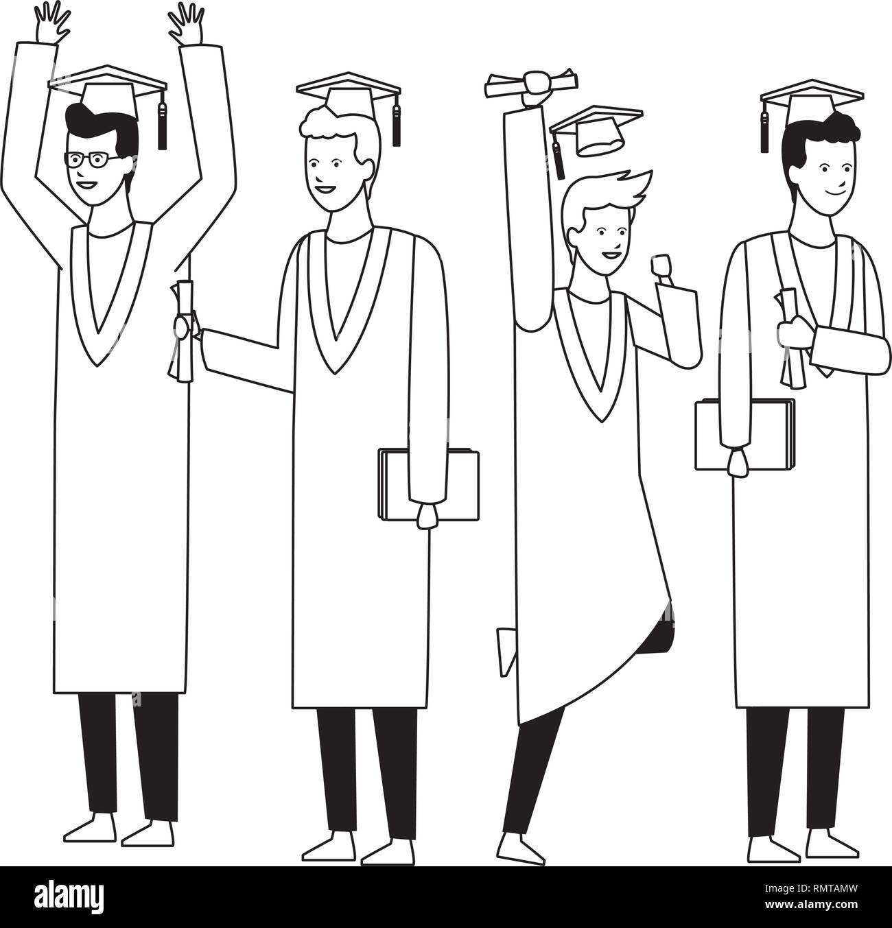 Students graduation ceremony Stock Vector Image & Art - Alamy