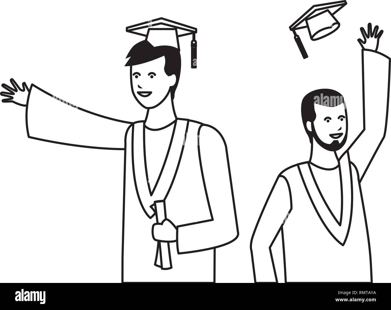 Students graduation ceremony Stock Vector Image & Art - Alamy