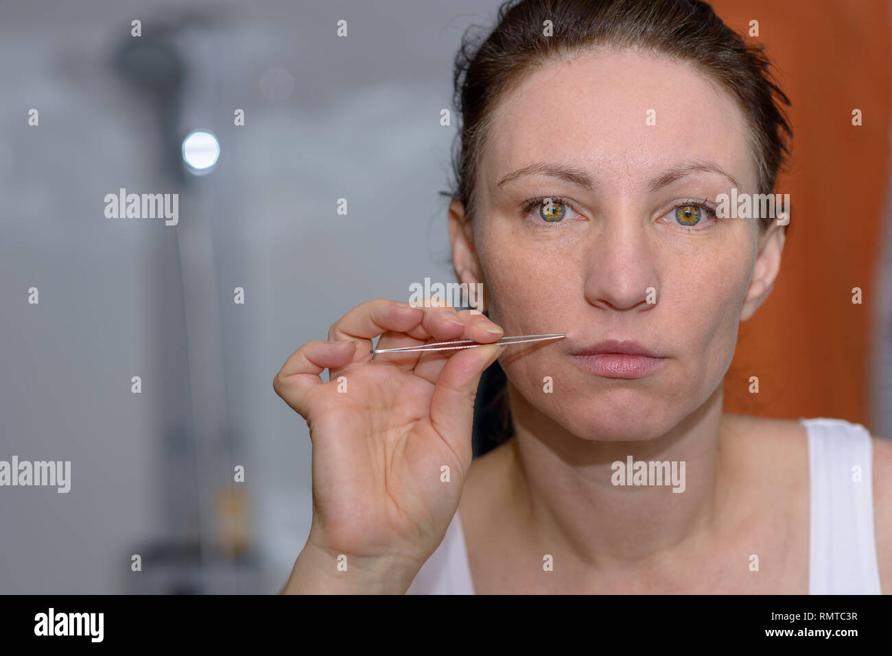 Upper lip hi-res stock photography and images - Alamy