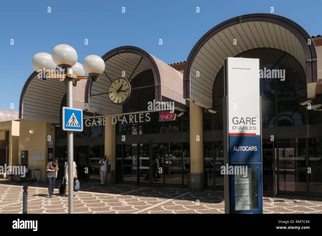 The modern railway station building is the major transport hub of the ...