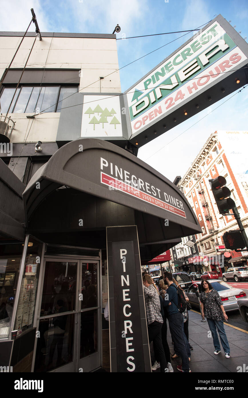 Pinecrest Diner. San Francisco Stock Photo - Alamy