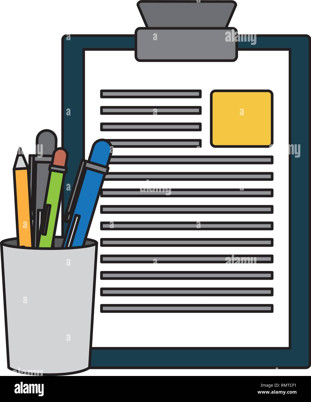 clipboard report pencil case filled Stock Vector Image & Art - Alamy clipboard report pencil case filled Stock Vector Image & Art - Alamy