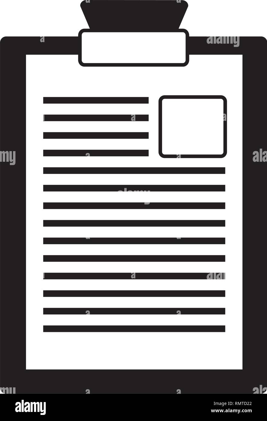 clipboard report document Stock Vector Image & Art - Alamy