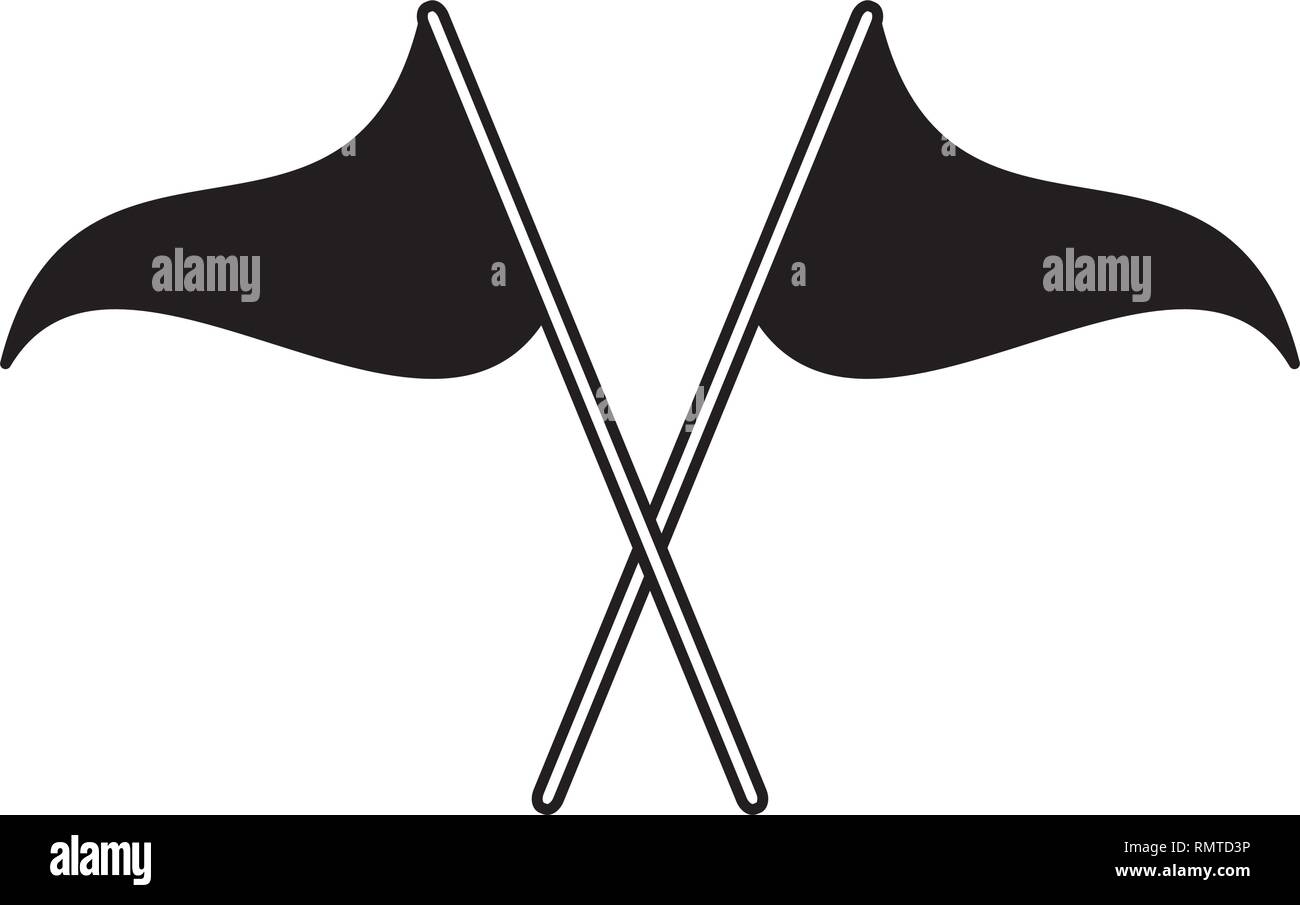 two flags symbol Stock Vector Image & Art - Alamy