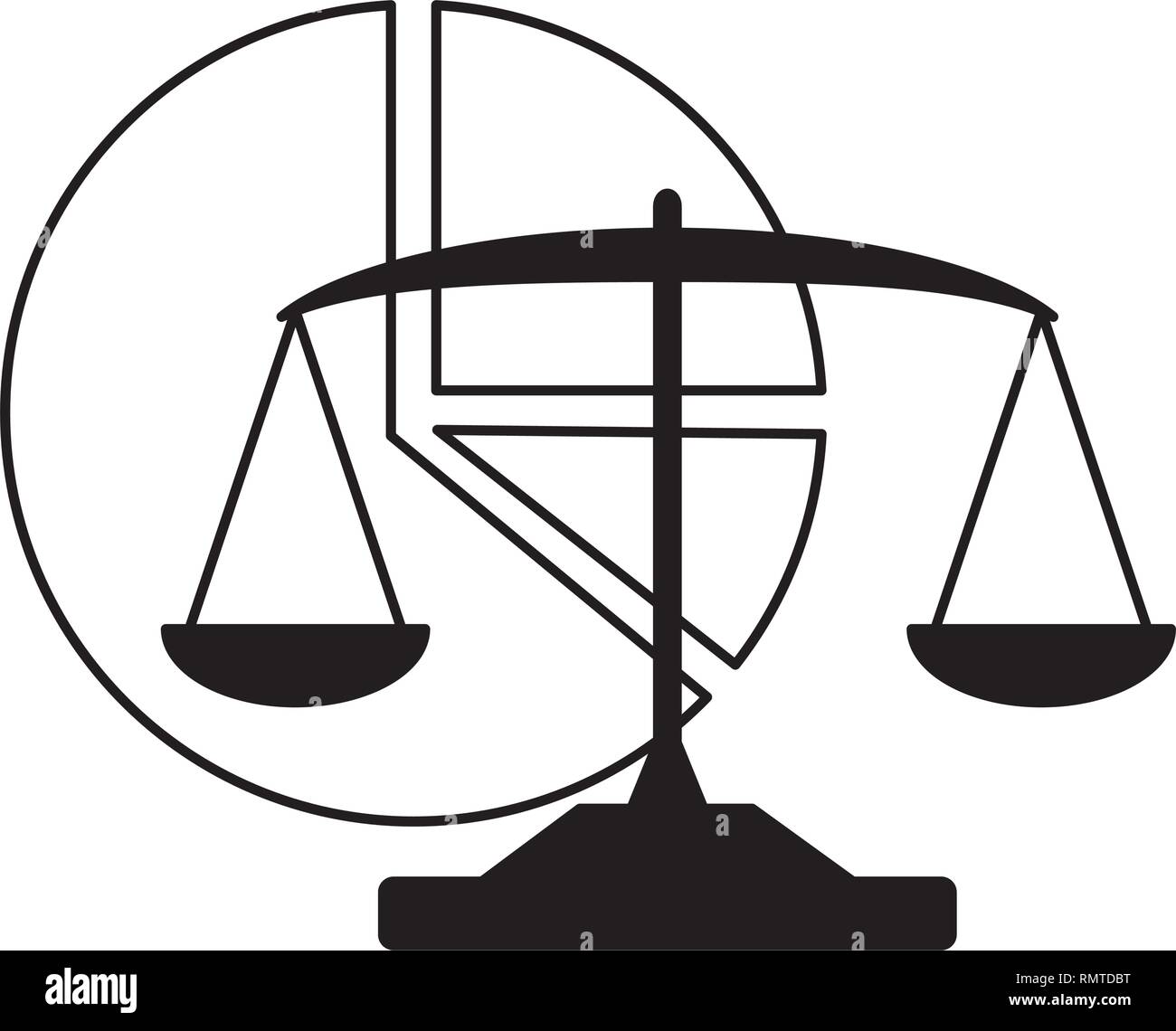 business balance and chart pie report Stock Vector Image & Art - Alamy