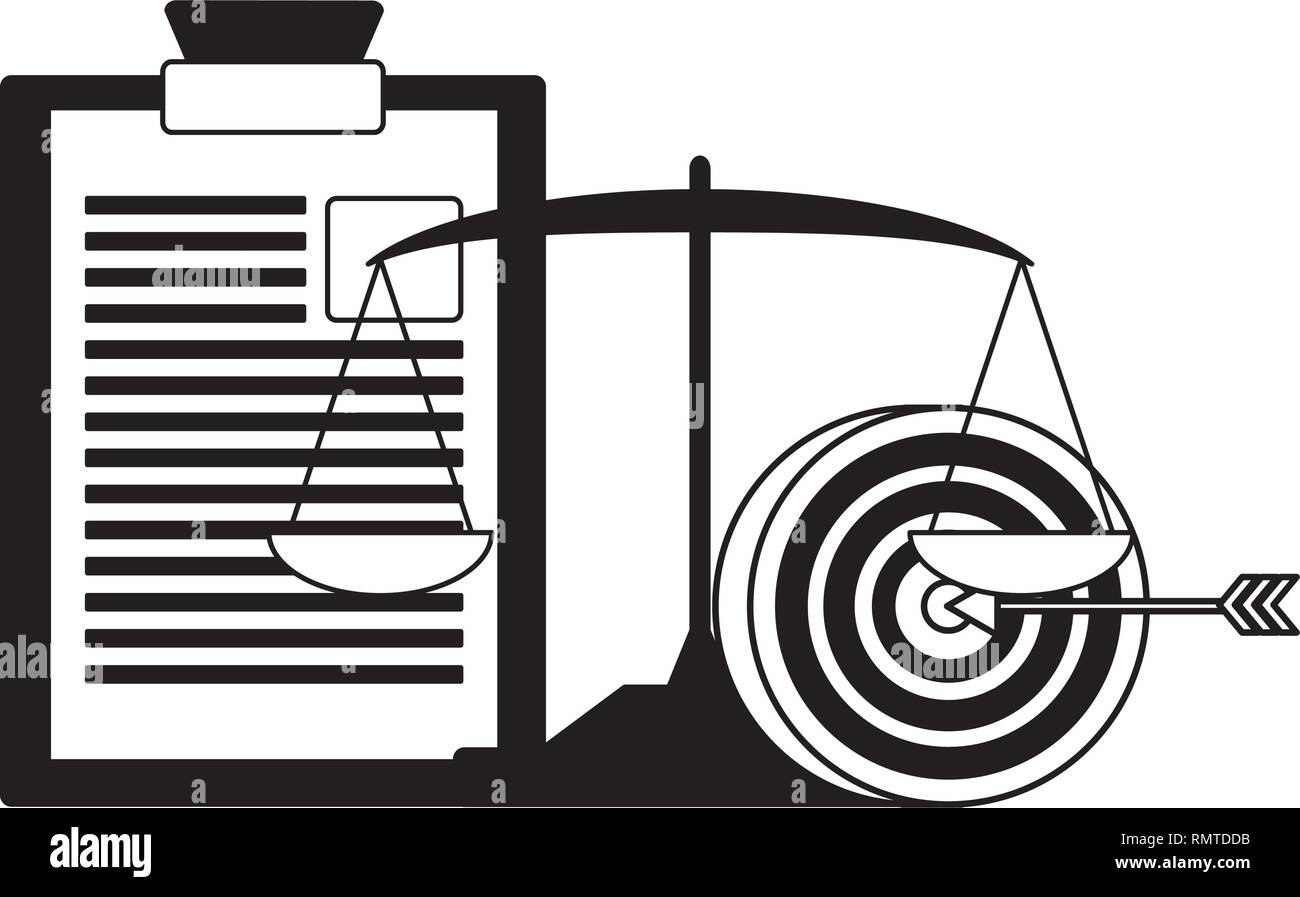 clipboard report target and balance Stock Vector Image & Art - Alamy