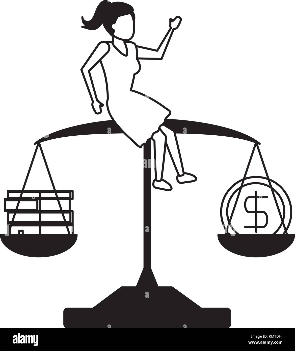 Balance the books Stock Vector Images - Alamy