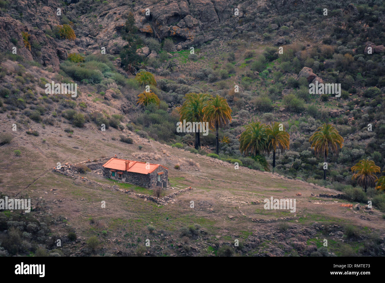 Alone house in the mountains Stock Photo - Alamy