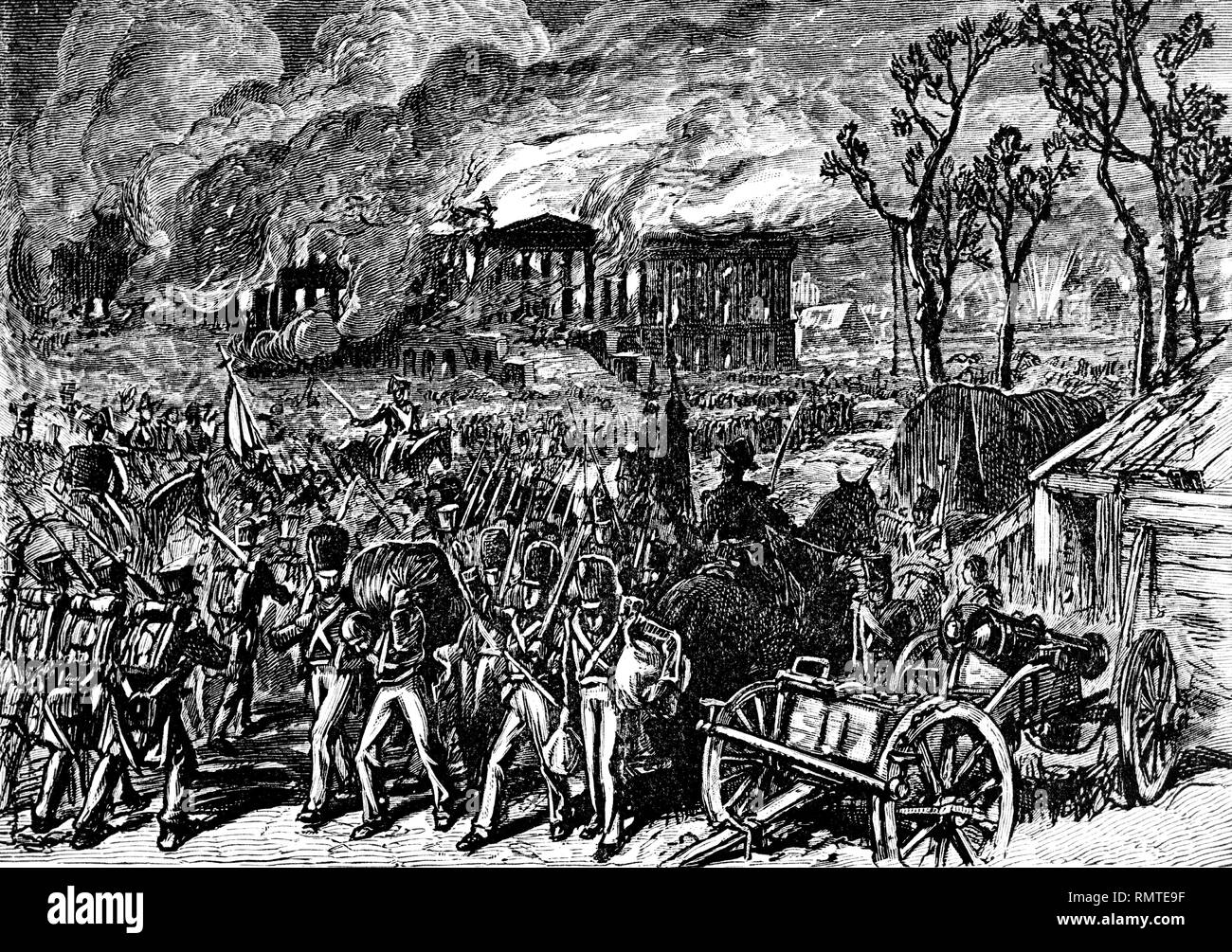 Burning of washington dc hi-res stock photography and images - Alamy