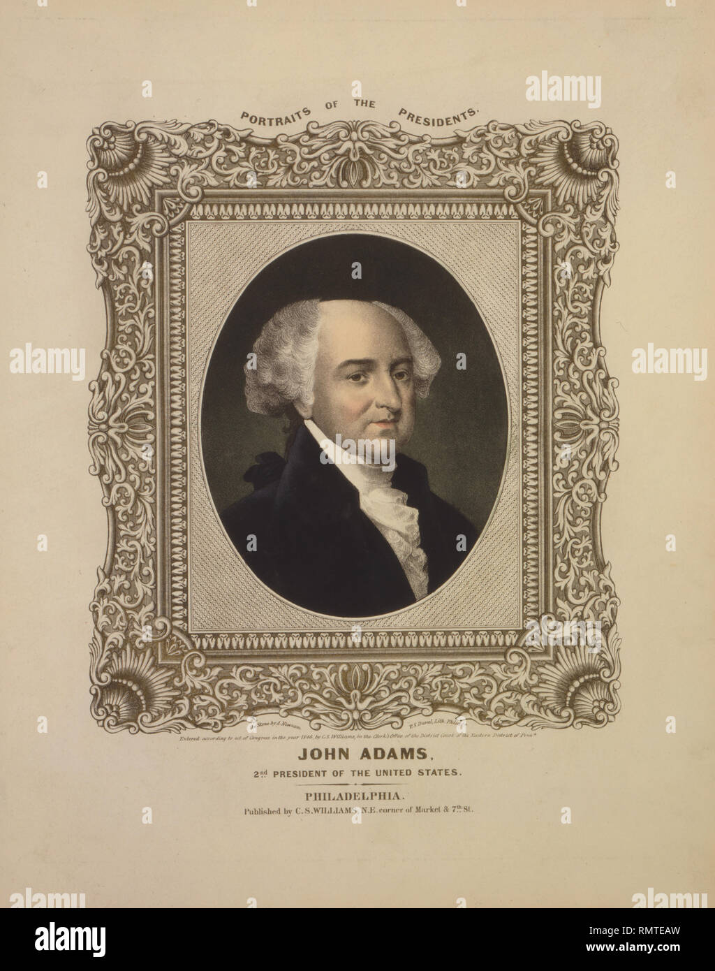 President john adams portrait hi-res stock photography and images - Alamy