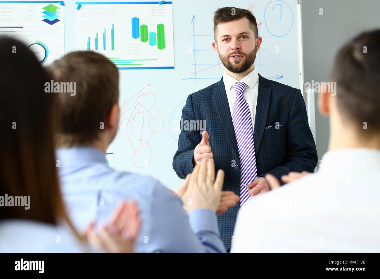 Young handsome teacher man in suit with Stock Photo - Alamy