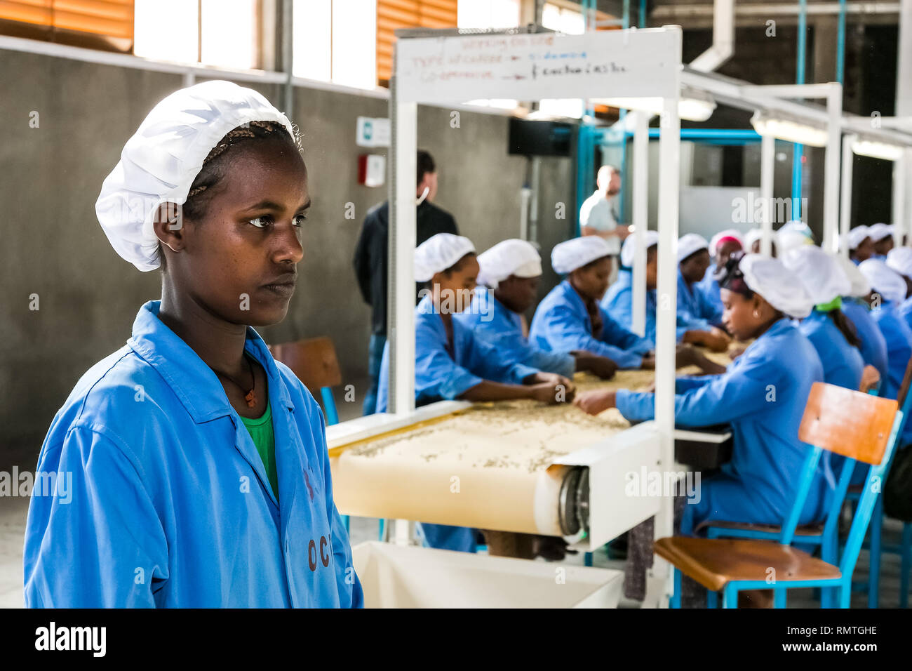 Processing factory agriculture ethiopia hi-res stock photography and ...