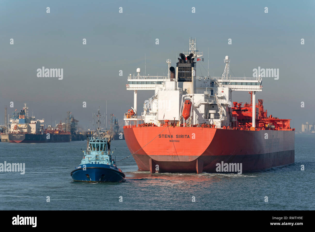 Fawley, Southampton, England UK. 14 February 2019. The Stena Sarita a ...
