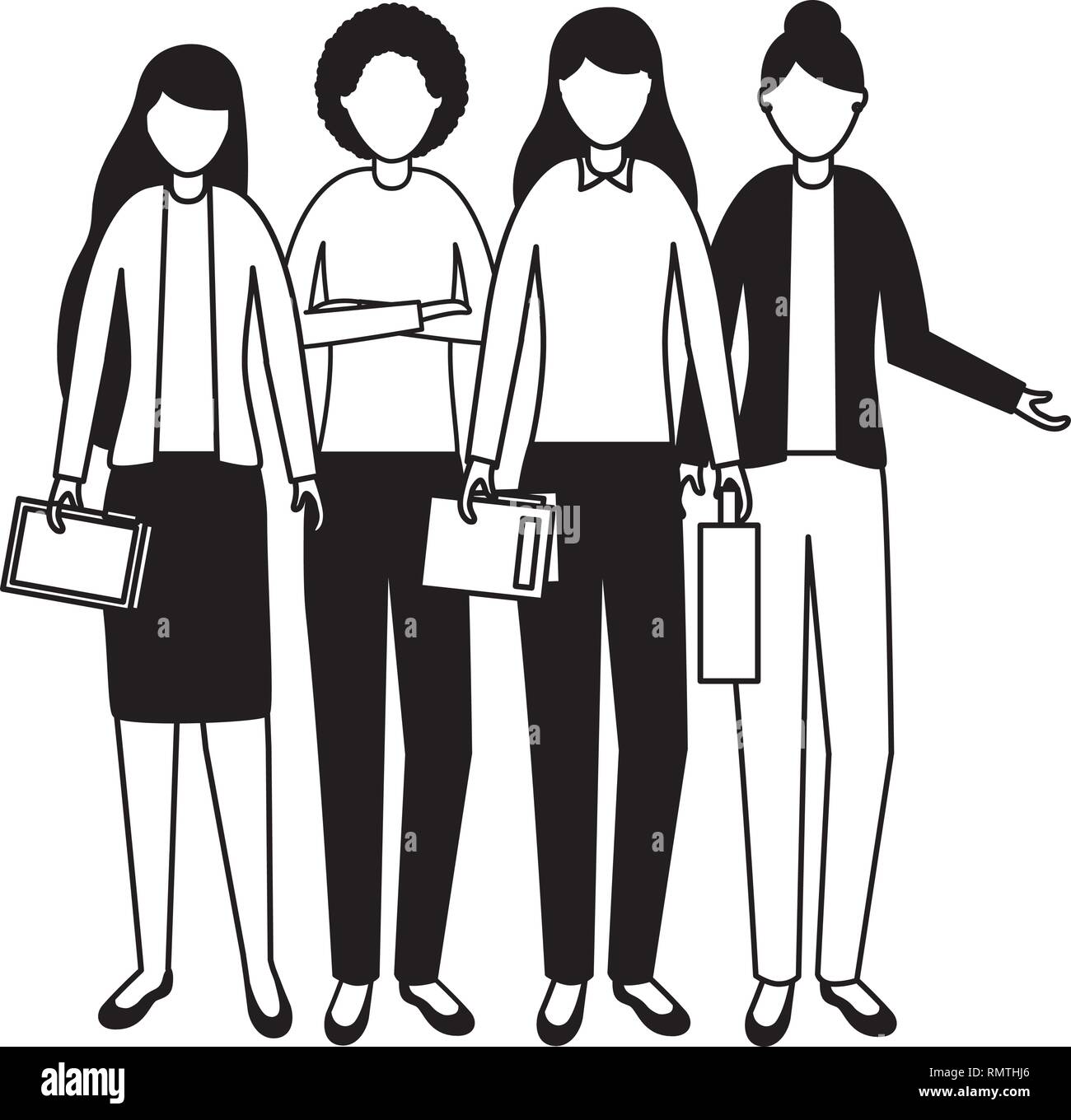 business people team Stock Vector Image & Art - Alamy