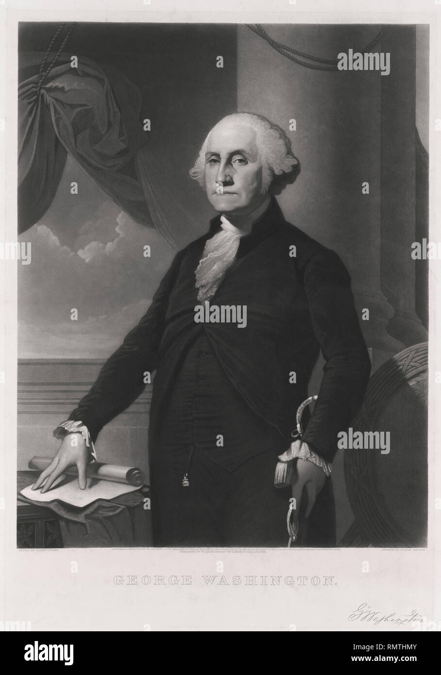 George Washington (1732-99) First President of the United States, Half ...