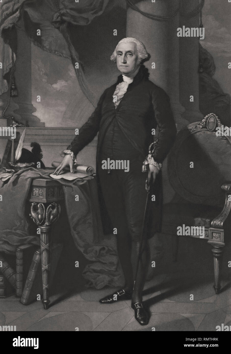 George Washington (1732-99) First President of the United States, Full ...