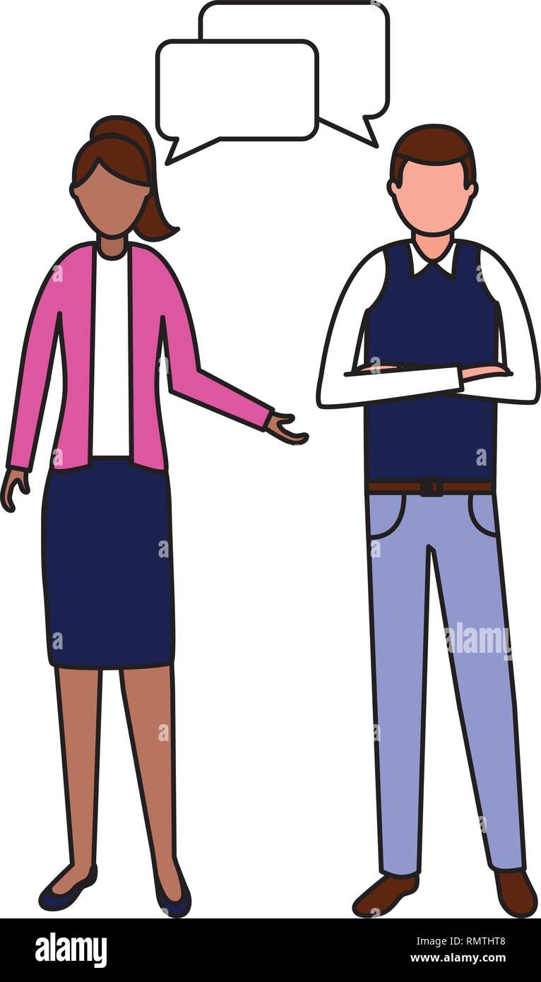 Business successful woman talking Stock Vector Images - Alamy