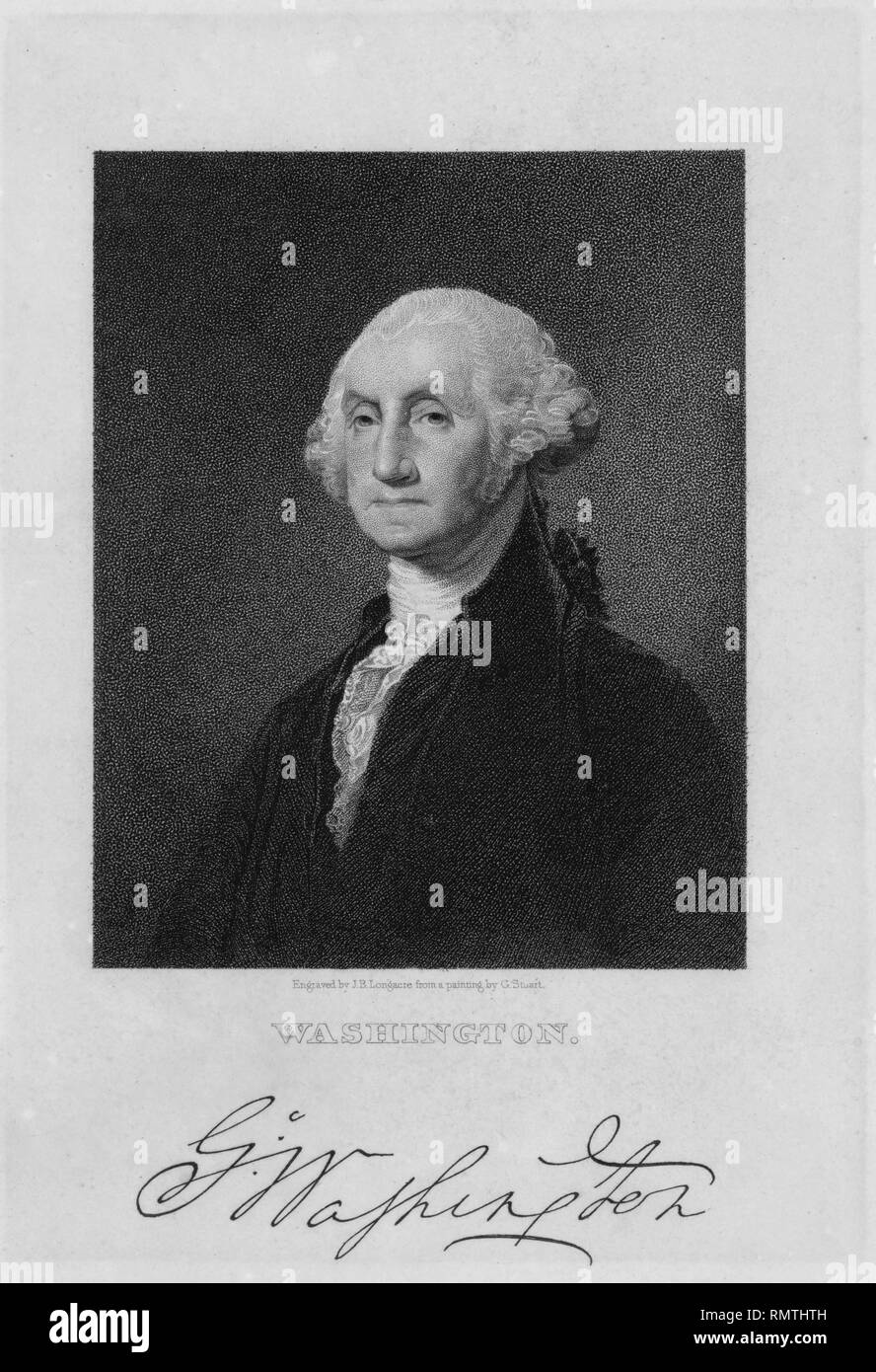 Painting Gilbert Stuart George Washington High Resolution Stock ...