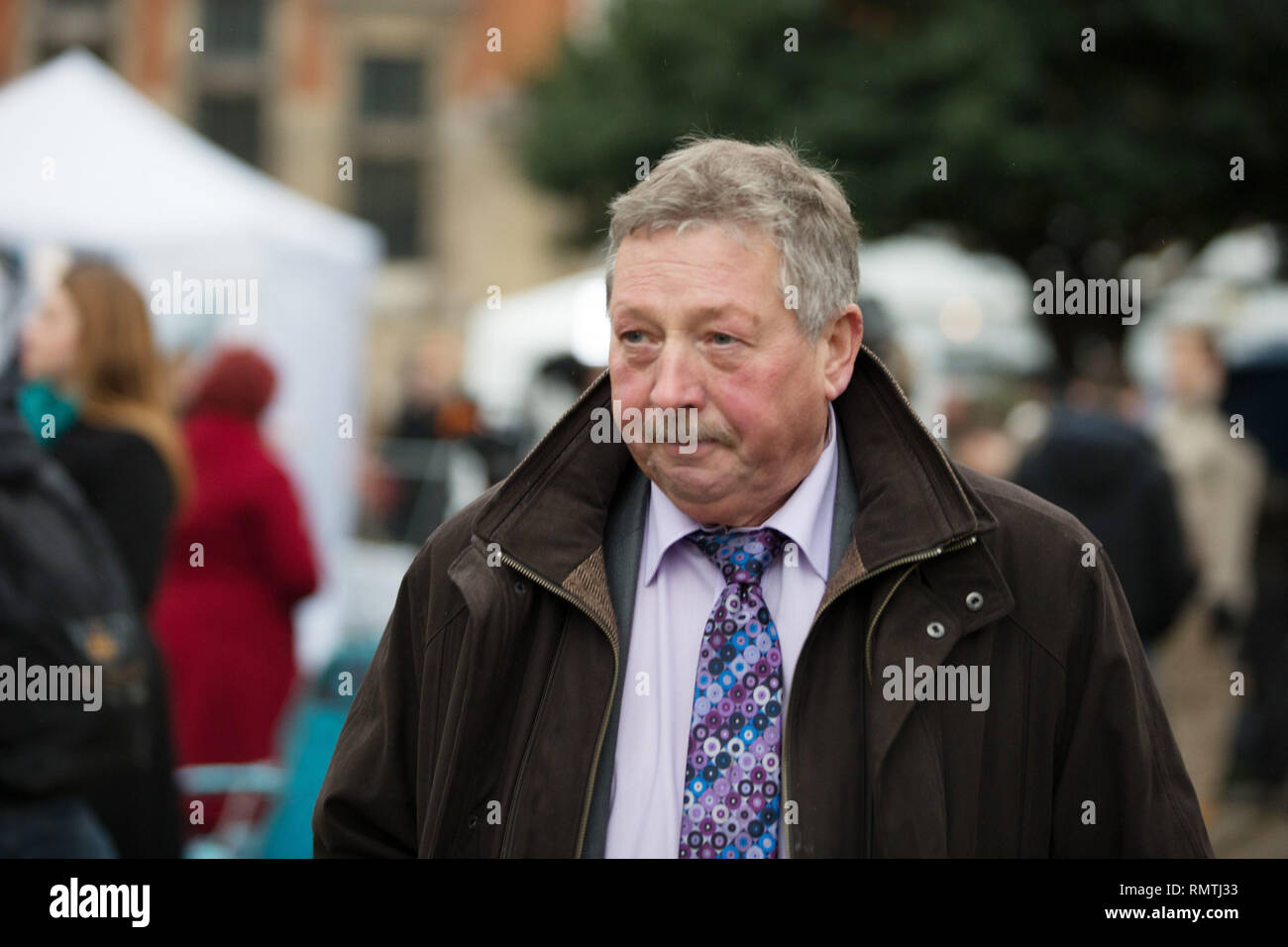 Sammy Wilson Dup Mp On College Green For Media Interviews Westminster