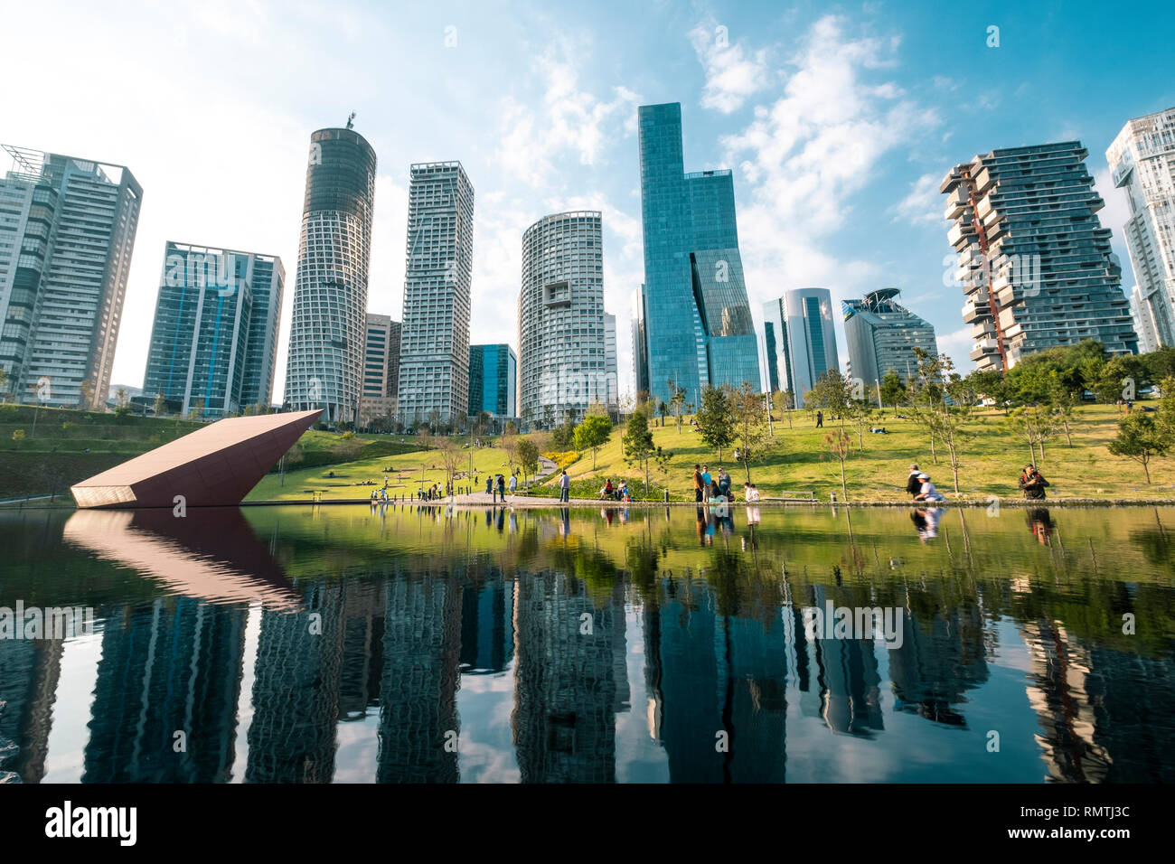 La Mexicana its a park located at Santa Fe area in Mexico City Stock ...