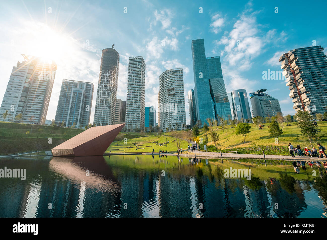 La Mexicana its a park located at Santa Fe area in Mexico City Stock ...