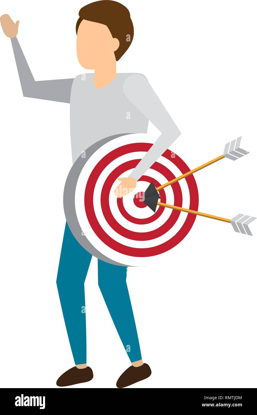 business man with strategy target Stock Vector Image & Art - Alamy