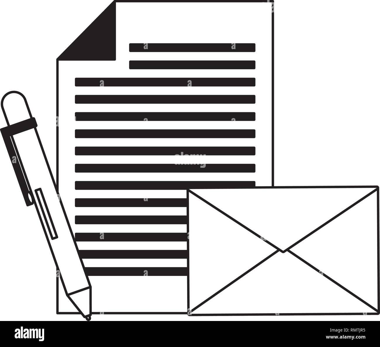 Email pen Stock Vector Images - Alamy