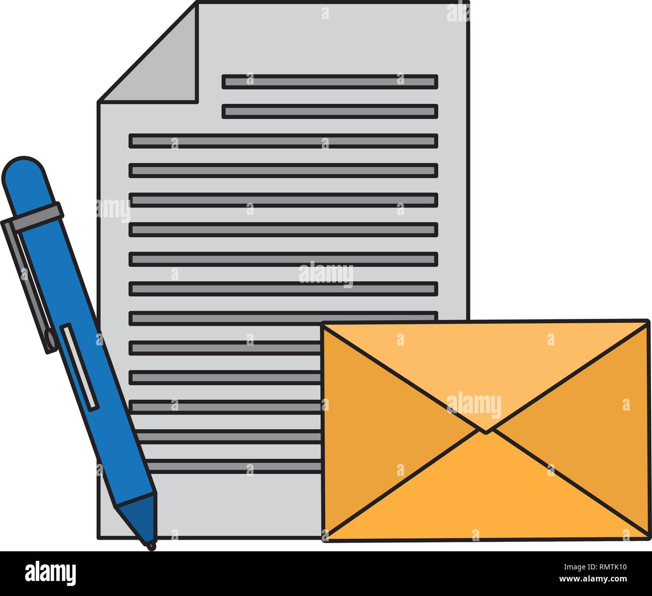 Email pen Stock Vector Images - Alamy