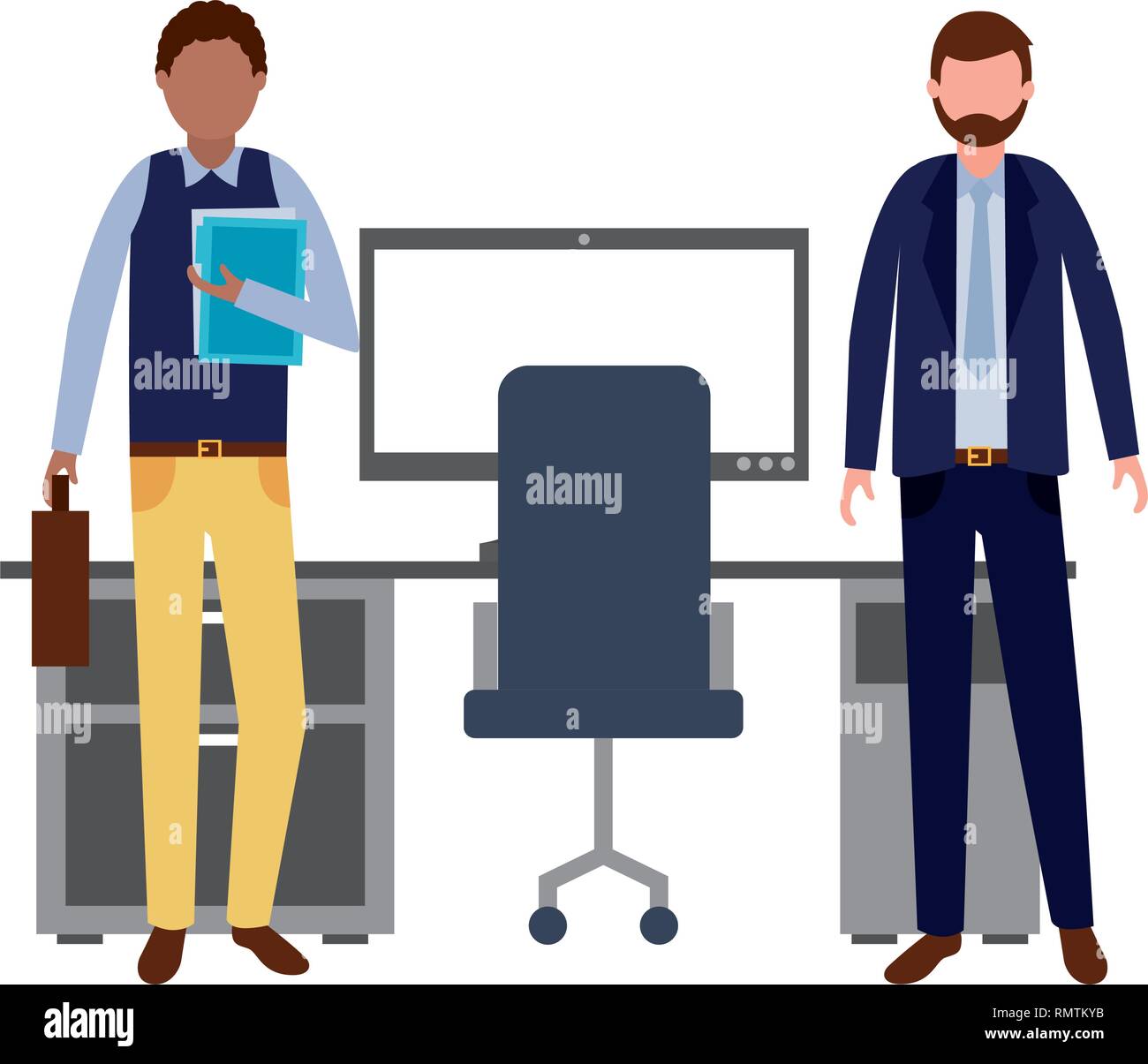 business men in the office Stock Vector Image & Art - Alamy