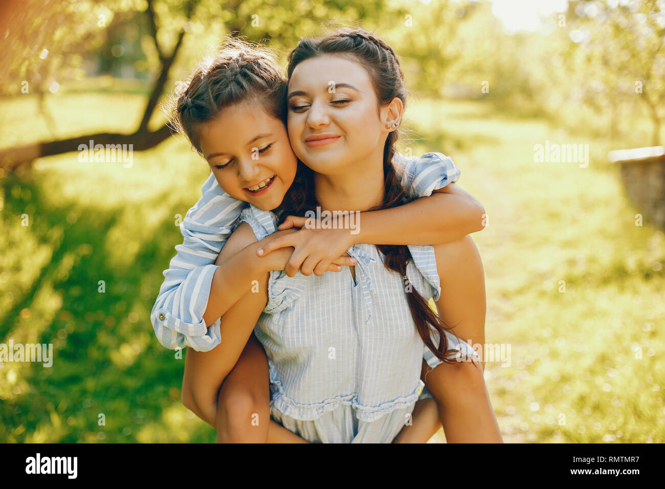 beautiful mother with pretty daughter Stock Photo - Alamy