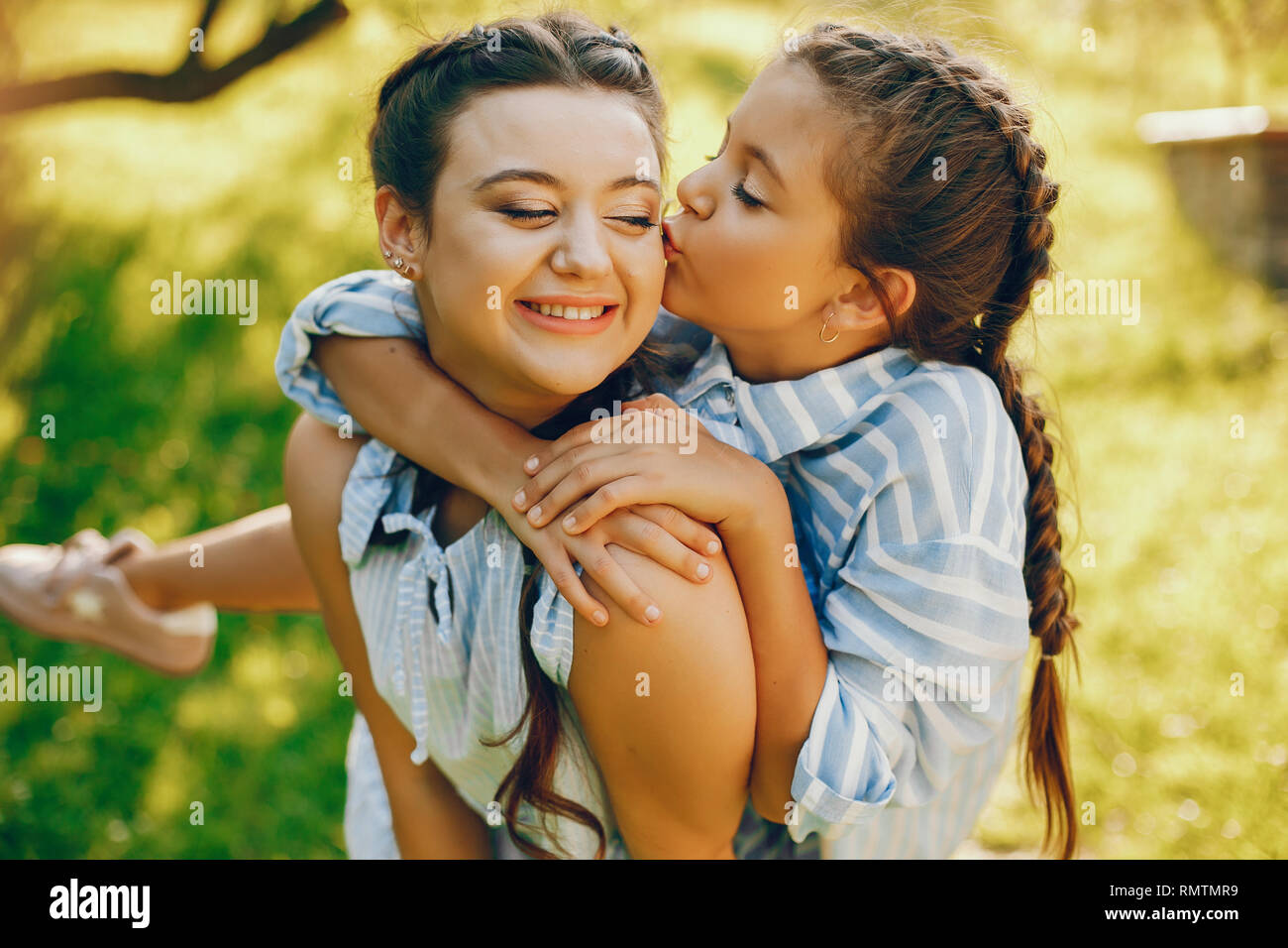 beautiful mother with pretty daughter Stock Photo - Alamy