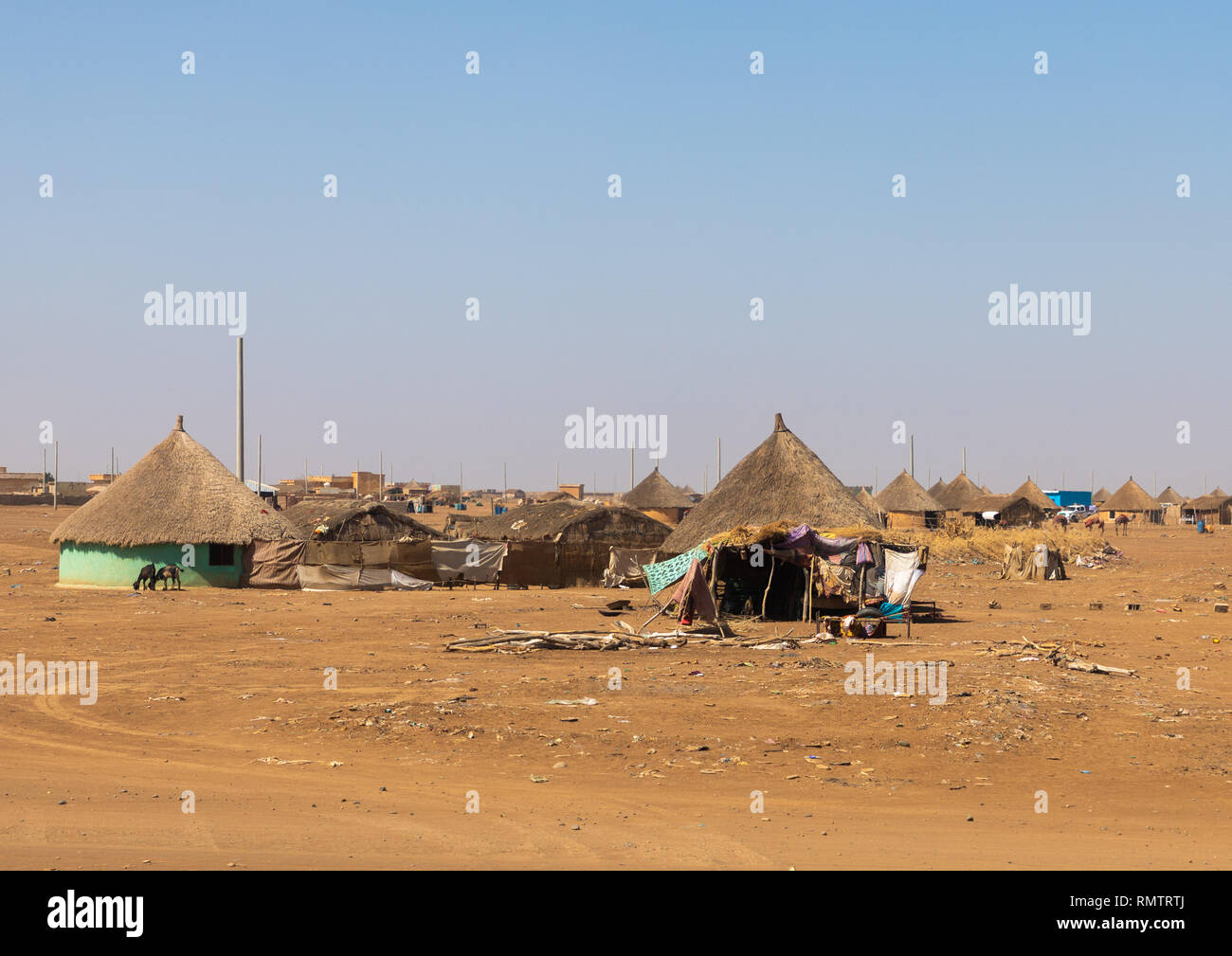 Rashaida tribe traditional house, Kassala State, Kassala, Sudan Stock ...
