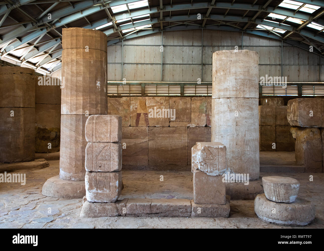 Buhen temple in the national museum, Khartoum State, Khartoum, Sudan ...