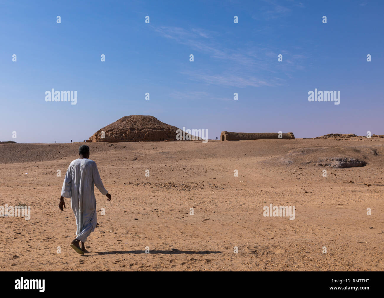 Pyramid in the the royal cemetery, Northern State, El-Kurru, Sudan ...