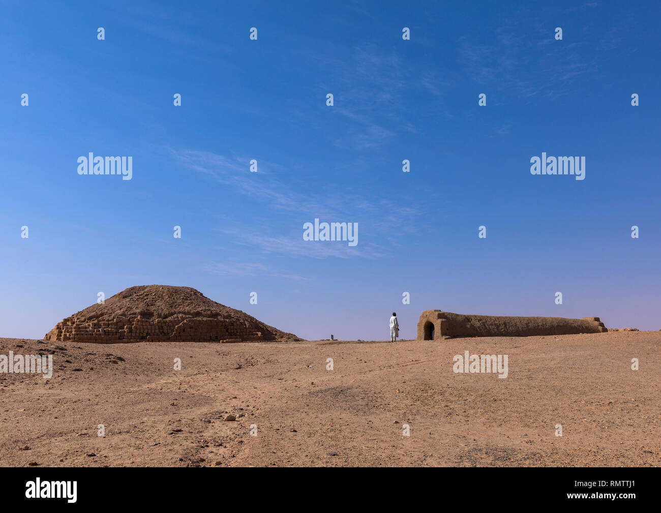 Pyramid in the the royal cemetery, Northern State, El-Kurru, Sudan ...