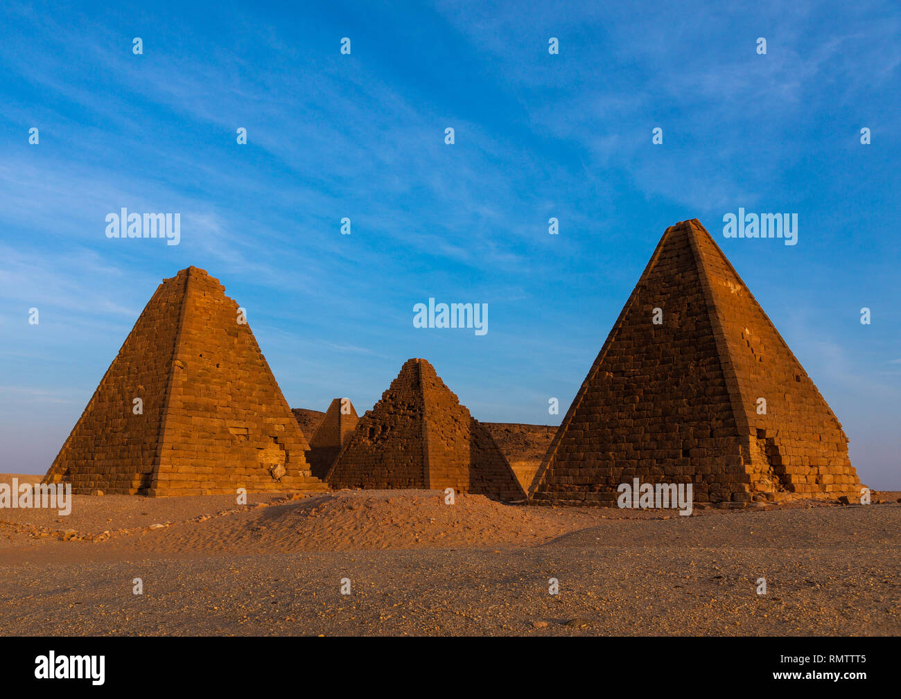 The meroitic pyramids of jebel Barkal, Northern State, Karima, Sudan ...