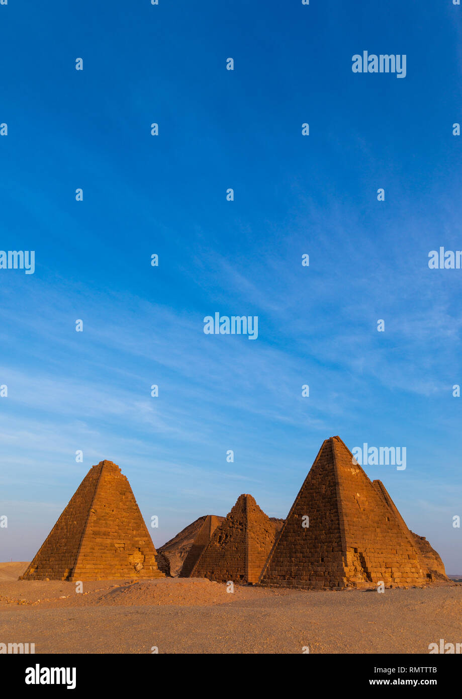 The meroitic pyramids of jebel Barkal, Northern State, Karima, Sudan ...