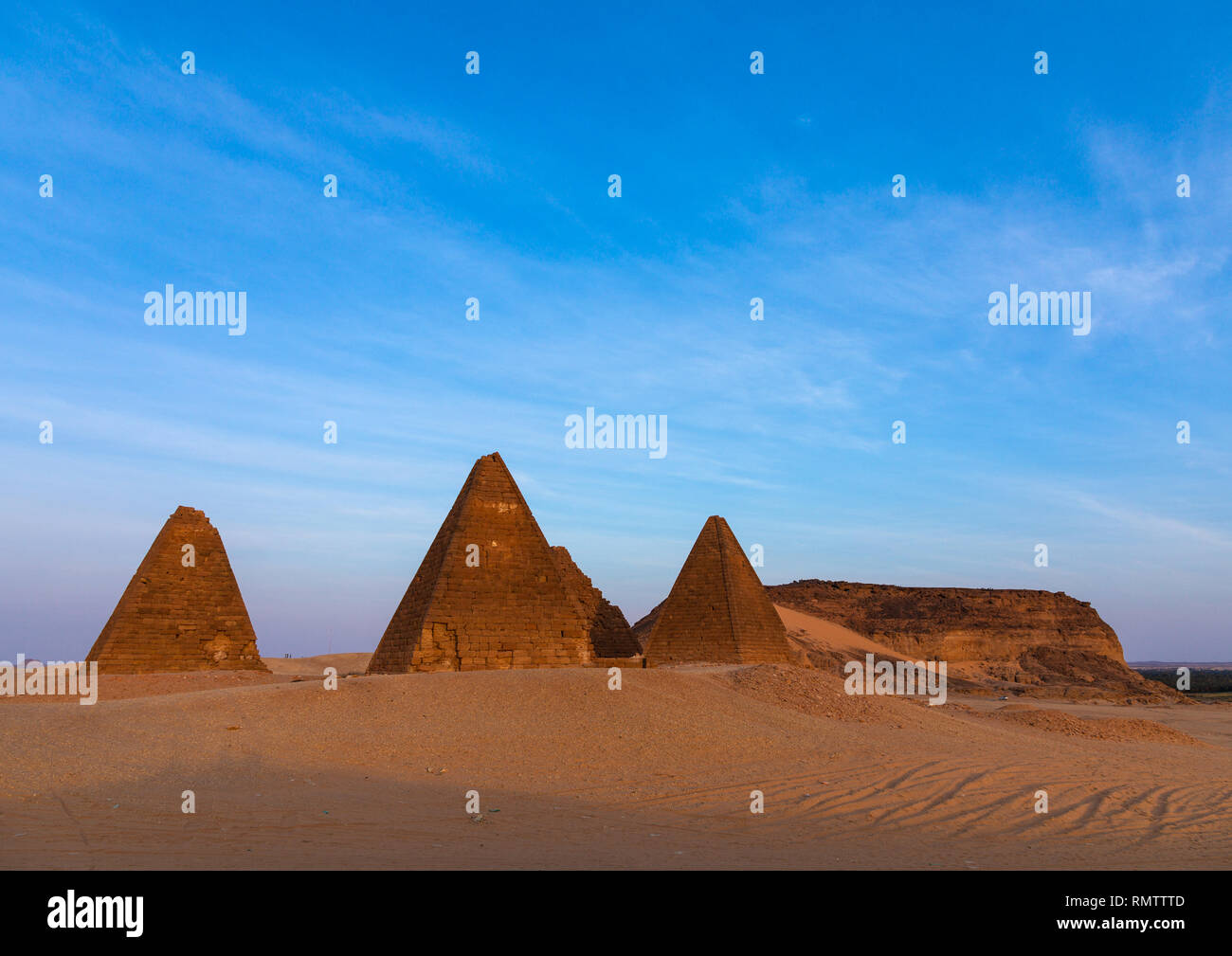The meroitic pyramids of jebel Barkal, Northern State, Karima, Sudan ...