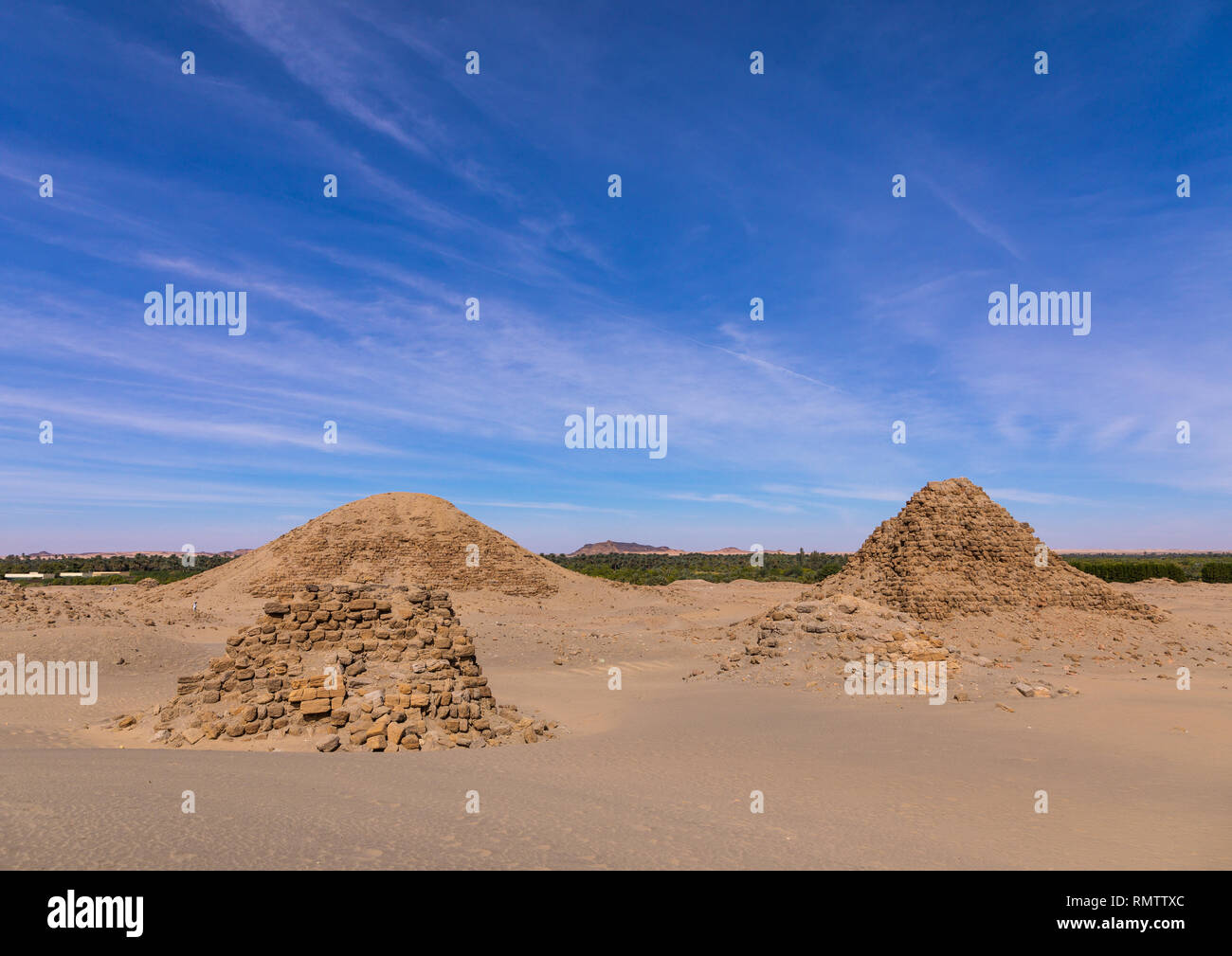 Royal pyramids of nubian kings, Northern State, Nuri, Sudan Stock Photo ...