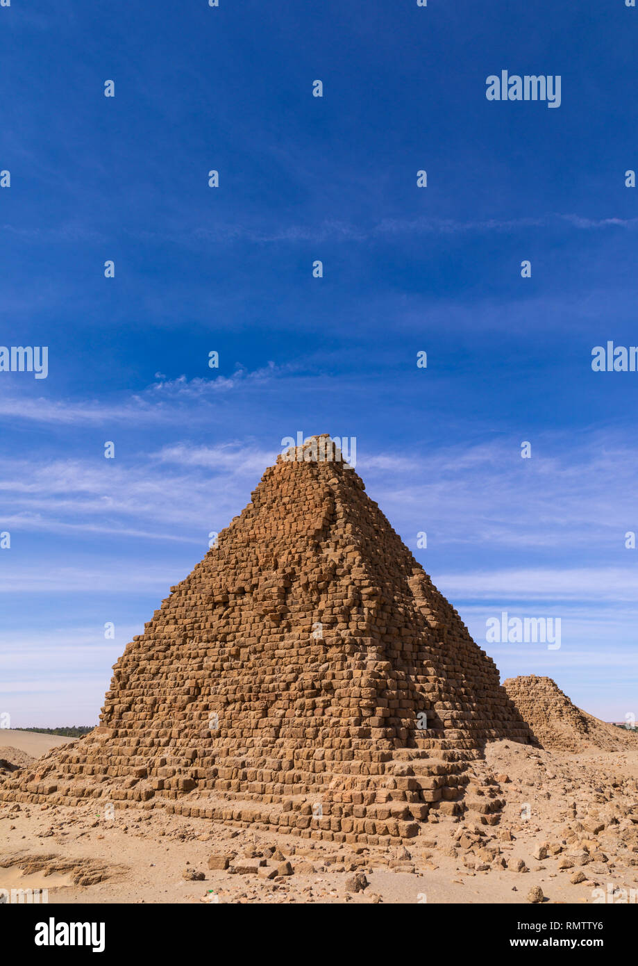 Royal pyramids of nubian kings, Northern State, Nuri, Sudan Stock Photo ...